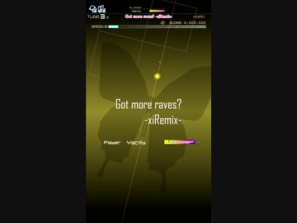 「Got more raves -xiRemix-」HARD 無操作 PERFECT PLAYER使用 【グルーヴコースター3EX】 - ニコニコ動画