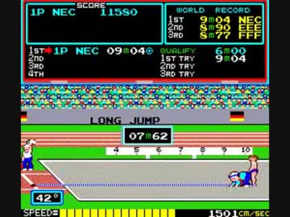 [TAS] Arcade Track & Field (AC ハイパーオリンピック) in 1:06:32.72 by £e ...