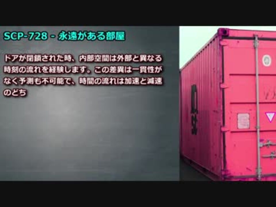 【怪異458】SCP-728 - 永遠がある部屋 - ニコニコ動画