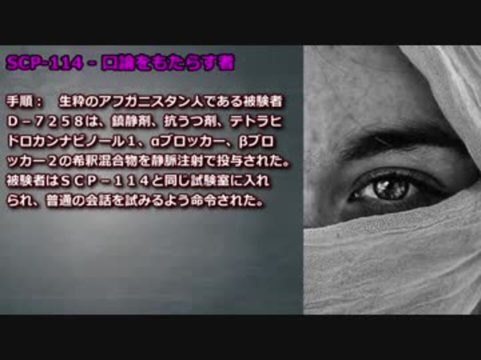 【怪異513】SCP-114 - 口論をもたらす者 - ニコニコ動画