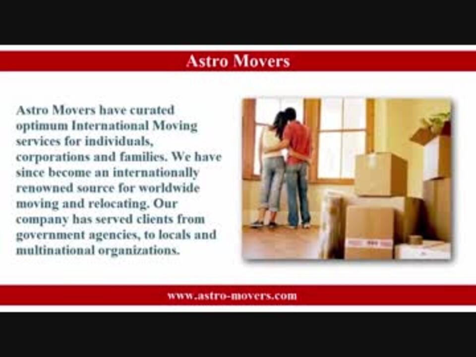 International Movers Singapore – Astro Movers - ニコニコ動画