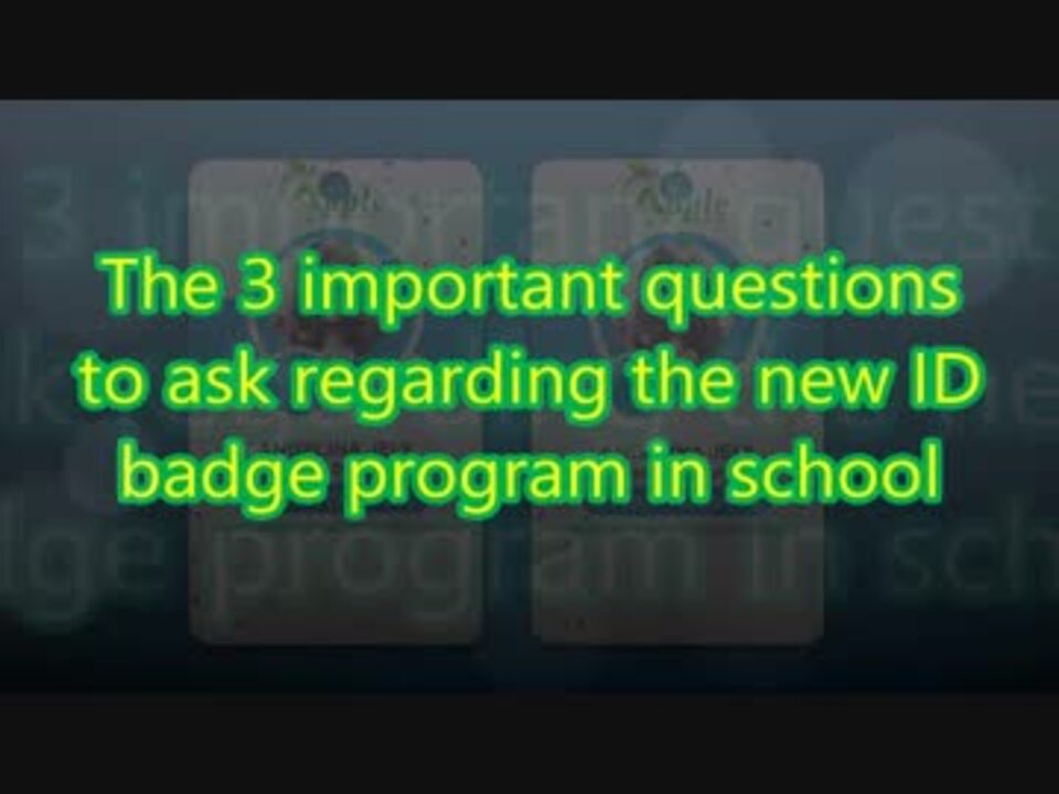 The 3 important questions to ask regarding the new ID badge program in ...