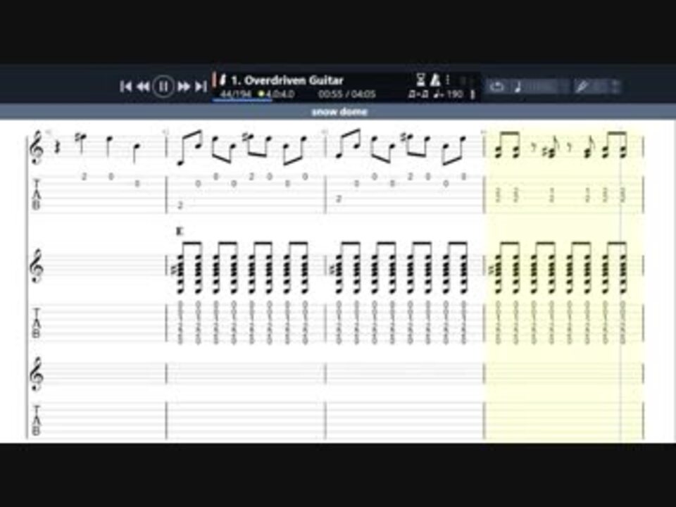 【TAB】スノードーム／nano.RIPE ギター×2 - ニコニコ動画
