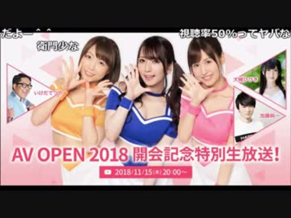 【YTL】うんこちゃん『AV OPEN 2018』0.5/6(準備中)【2018/11/15】 - ニコニコ動画