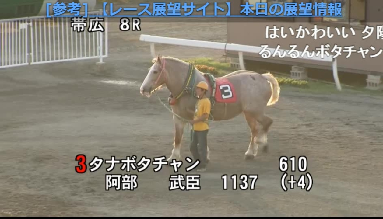 19年6月3日(月)帯広第8R B2ー1 タナボタチャン - ニコニコ動画