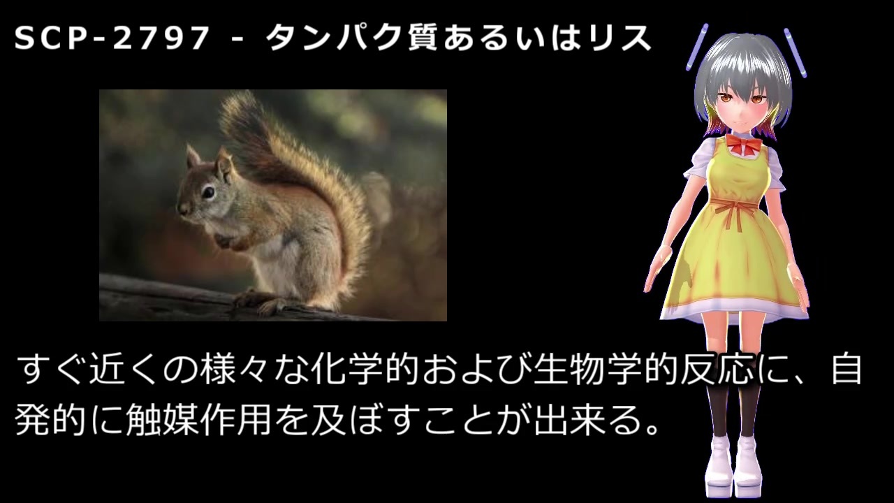 SCP-2797 - タンパク質あるいはリス - ニコニコ動画