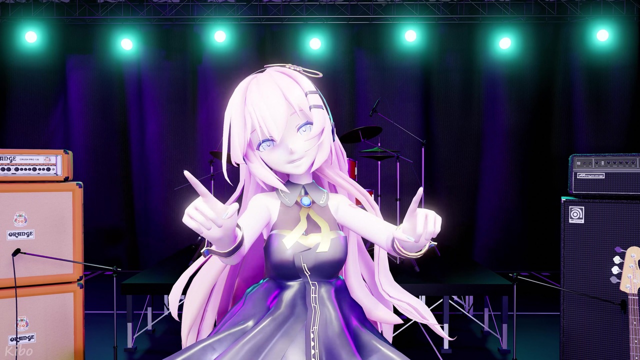 [MMD] 「どりーみんチュチュ -Dreamin Chuchu」| Luka Megurine Sour式 巡音ルカ | Rock ...