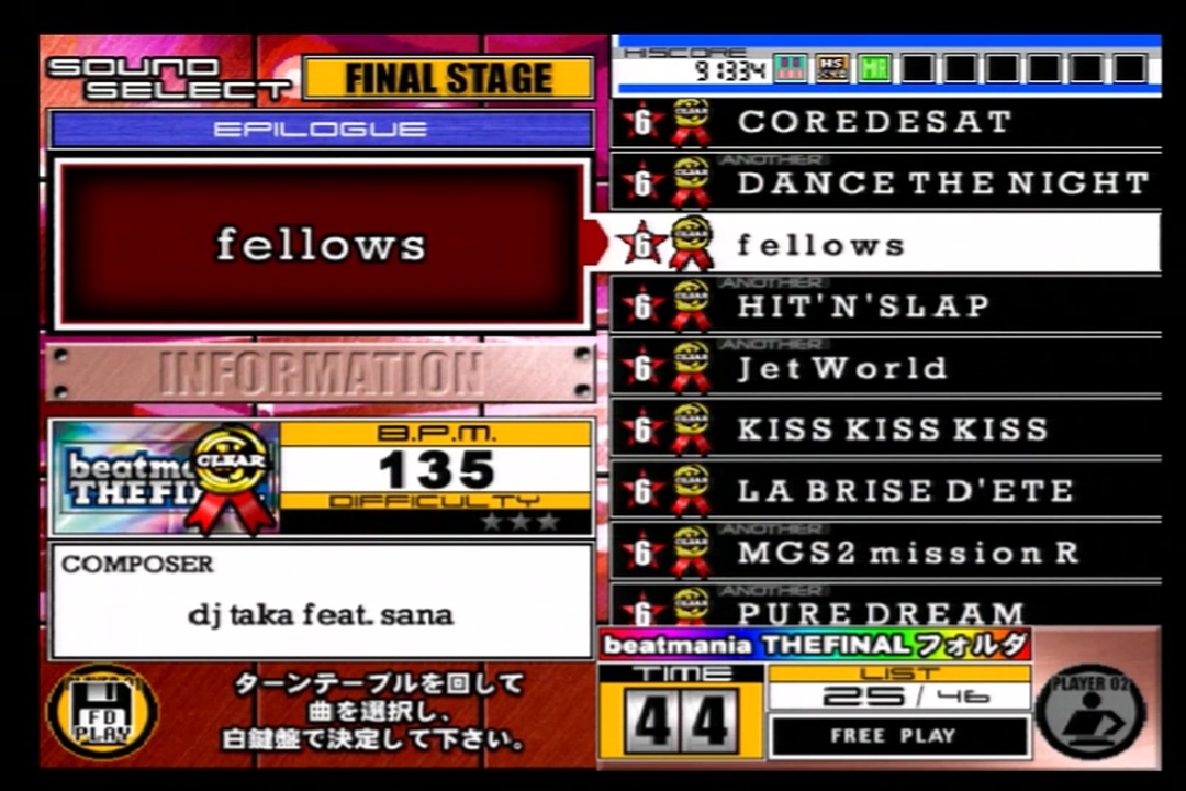 beatmania III THE FINAL - 035 - fellows (DP) - ニコニコ動画