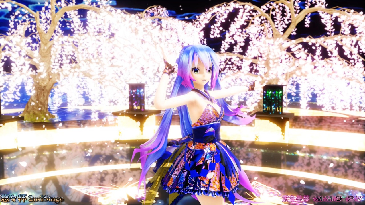 Ray MMD【Tell Your World】 Tda式改変 初音ミク 巡音ルカ Short Kimono - ニコニコ動画