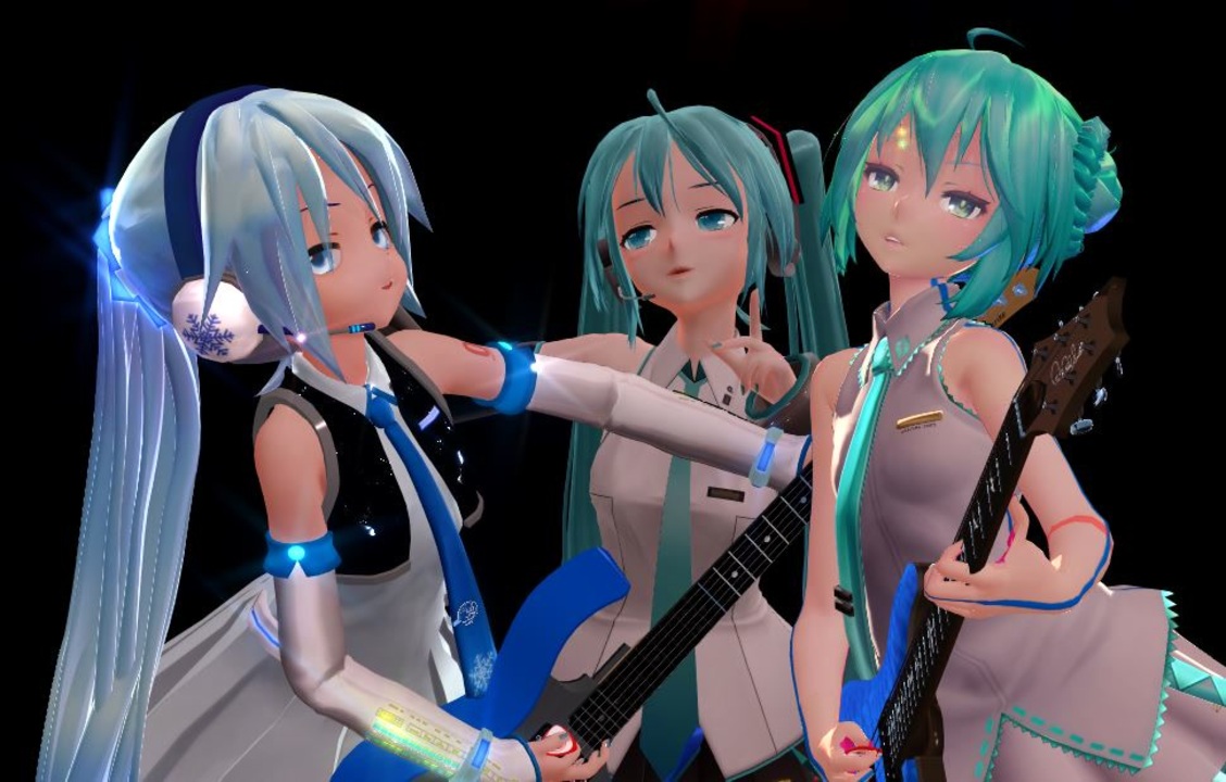 【MMD】【MMD杯ZERO2参加動画】「glow」ギターモーション配布（固定カメラ）ギターパートA/B・ギター流し込み講座 - ニコニコ動画