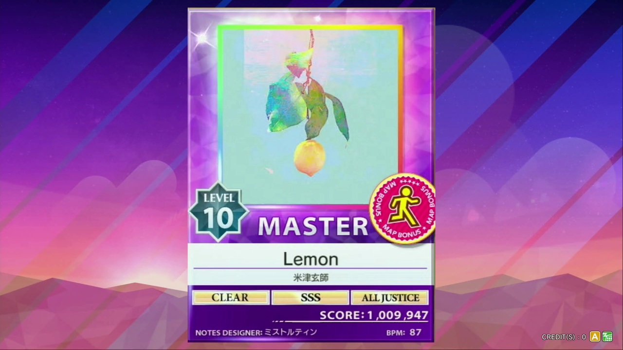 【譜面確認用】 Lemon MASTER 【チュウニズム外部出力】 - ニコニコ動画