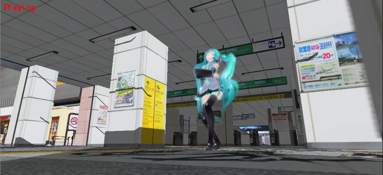 MMD Stage Tokyo Akihabara UR Station - ニコニコ動画