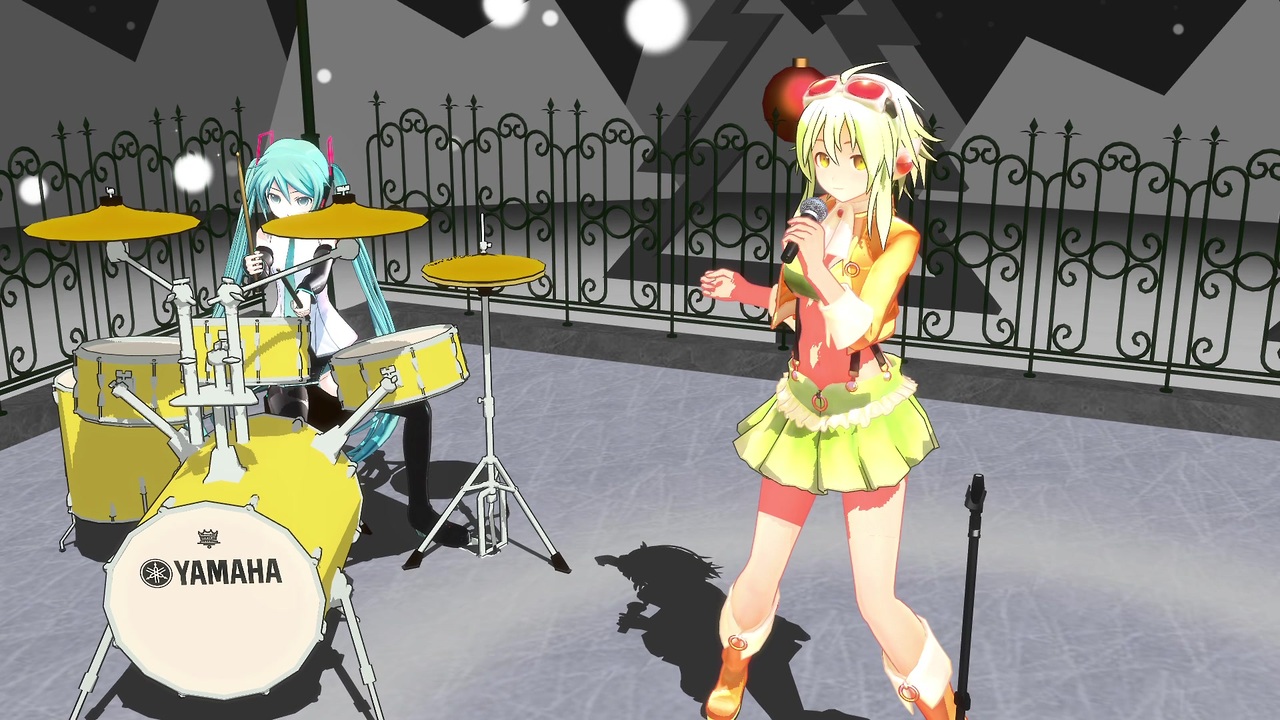 林檎売りの泡沫少女[MMD]GUMI&ミク（Drum) - ニコニコ動画