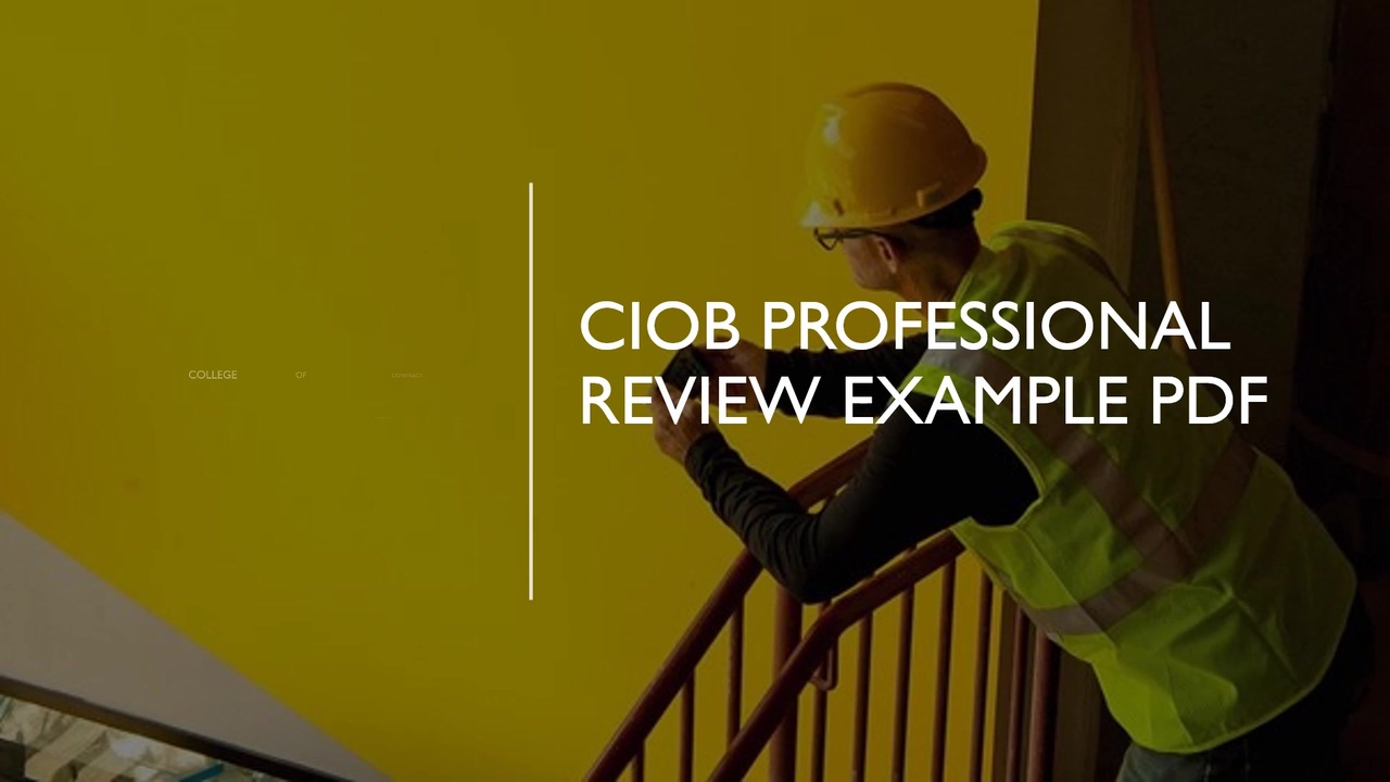 ciob professional review example pdf - ニコニコ動画