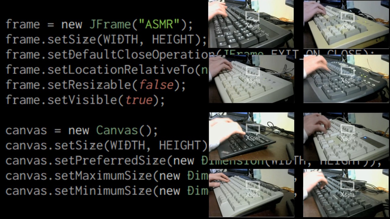 【ASMR】1 hour keyboard typing sounds(no speak) - ニコニコ動画