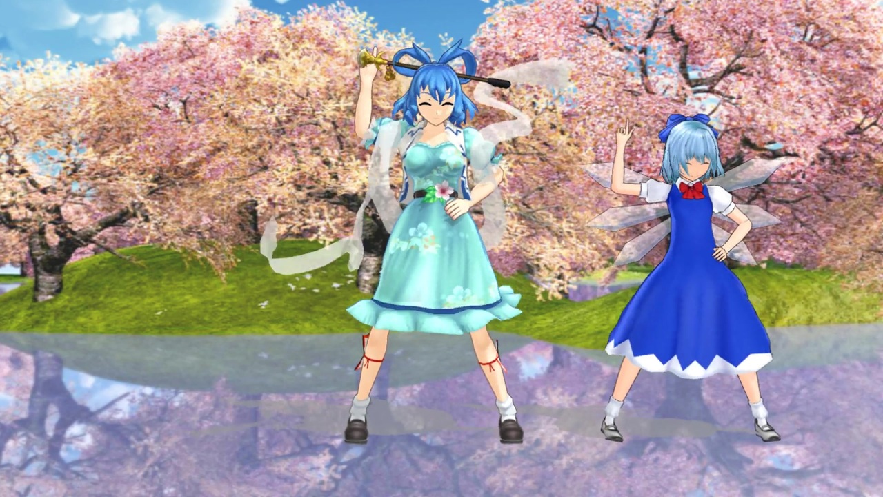 【mmd】霍青娥とチルノにチルノのパーフェクトさんすう教室を踊ってもらいました【東方】 ニコニコ動画