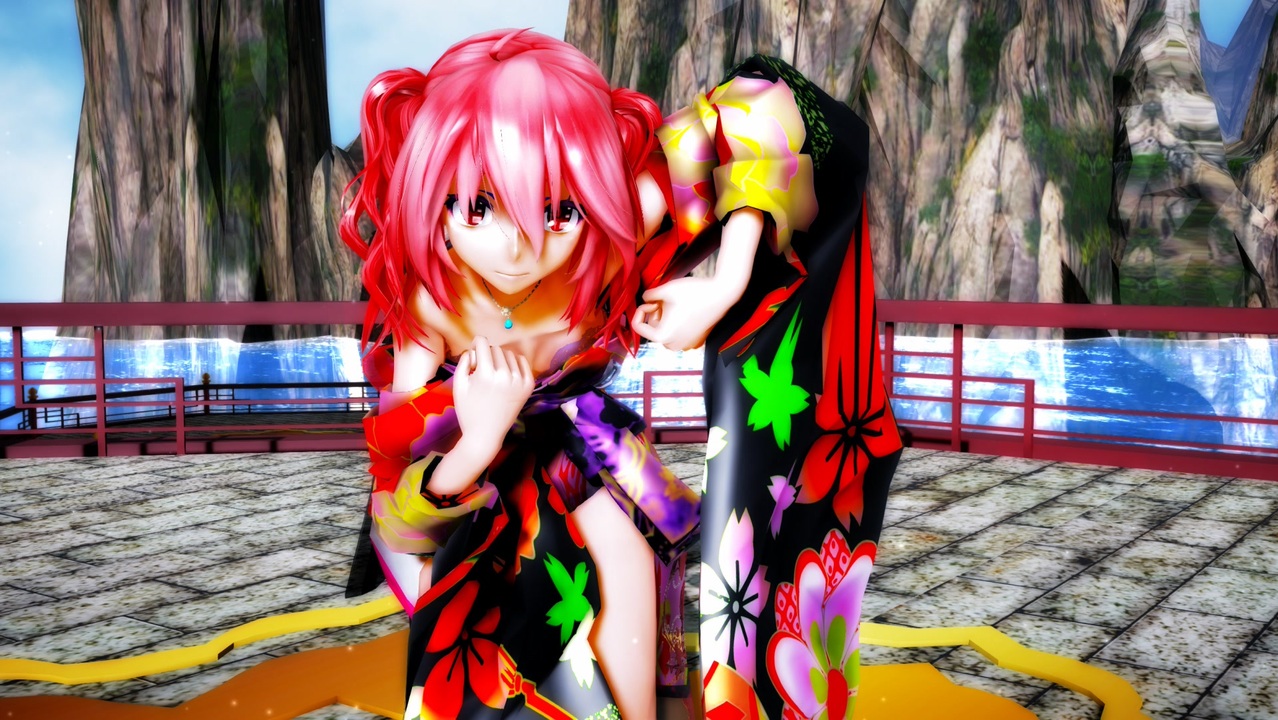 Ray MMD Tda式 重音テト Japanese Kimono【ロキ】 - ニコニコ動画