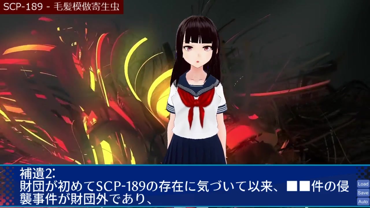 SCP-189 - 毛髪模倣寄生虫 - ニコニコ動画