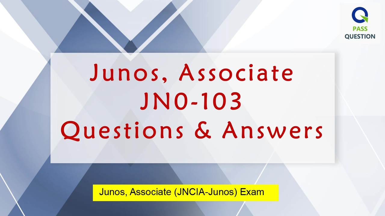 Juniper JNCIA-Junos JN0-103 Study Guide - New Junos, Associate Exam ...