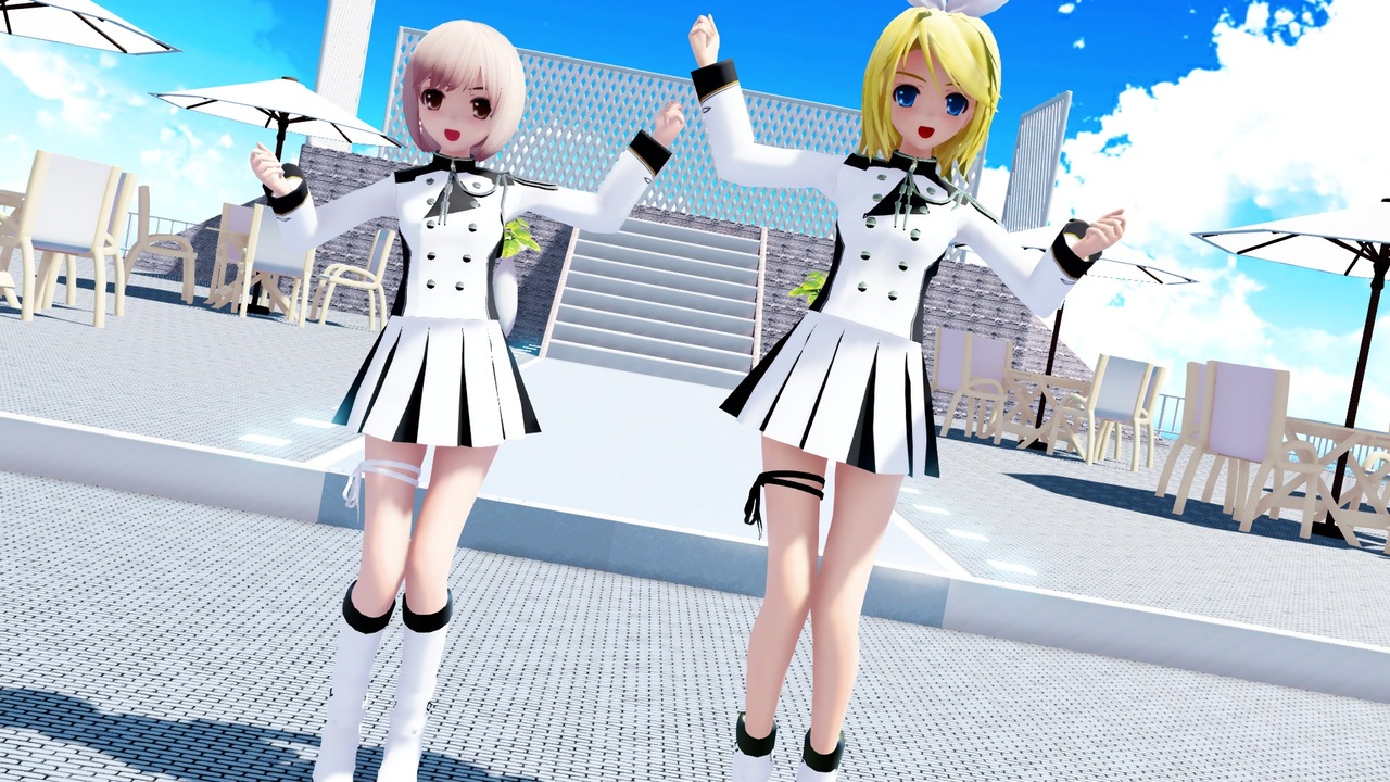 【MMD】らぶ式Marron・リンで『Radio Happy』1080p - ニコニコ動画
