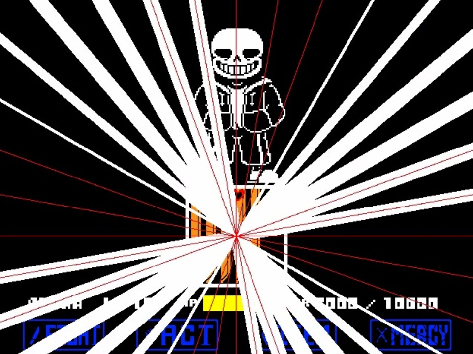 [Undertale(Sans)]EDGETALE HARDMODE Sans Phase1 - ニコニコ動画