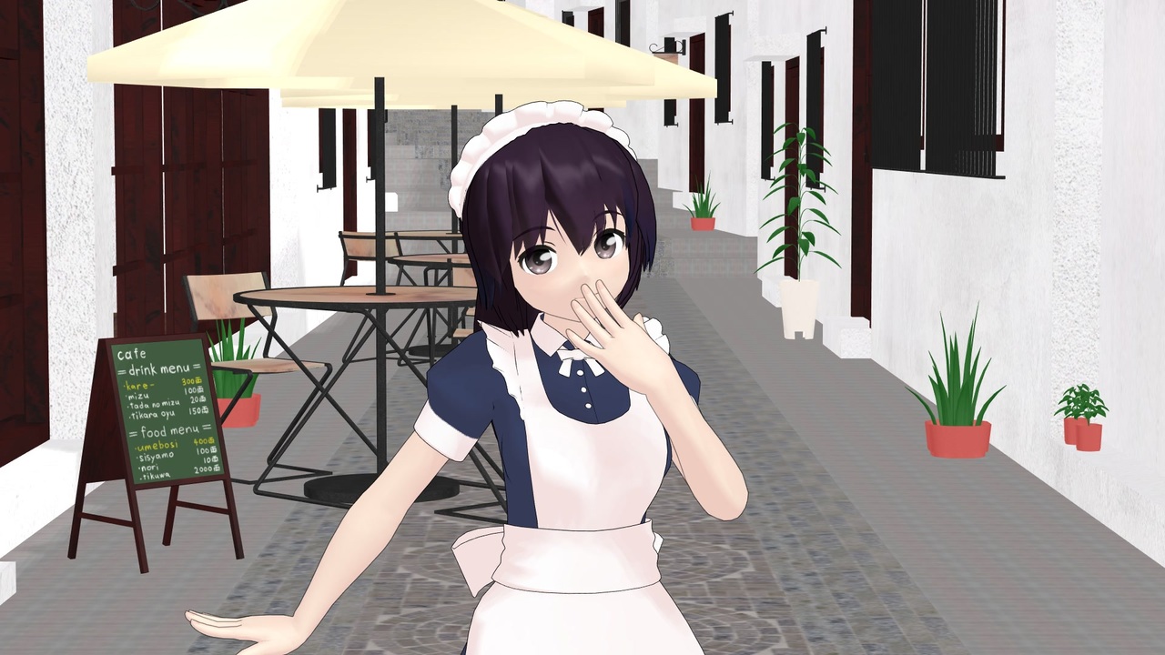 【mmd】メイド服のいかもちゃん【モデル配布】 ニコニコ動画