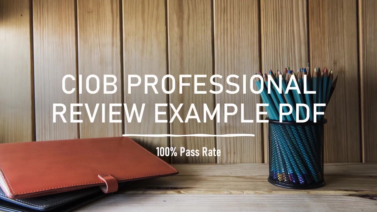 CIOB Professional Review Example PDF - ニコニコ動画