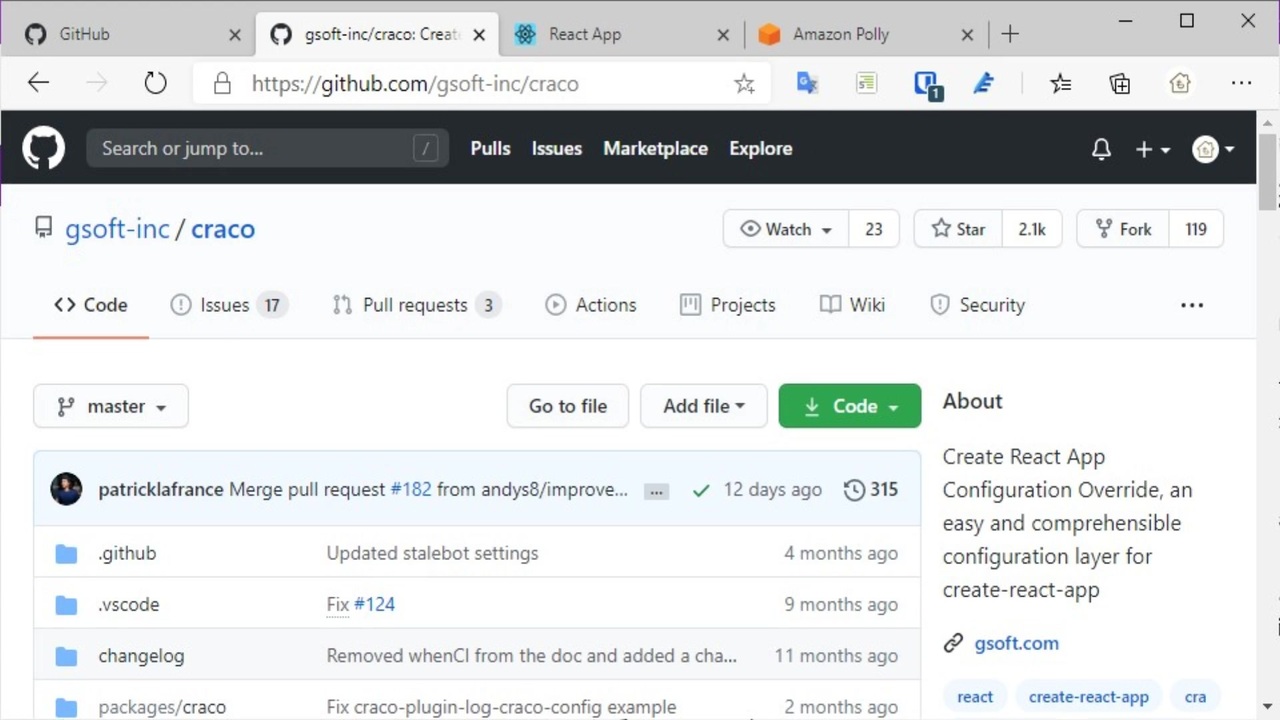 cracoでcreate-react-appの設定を書き換える - ニコニコ動画