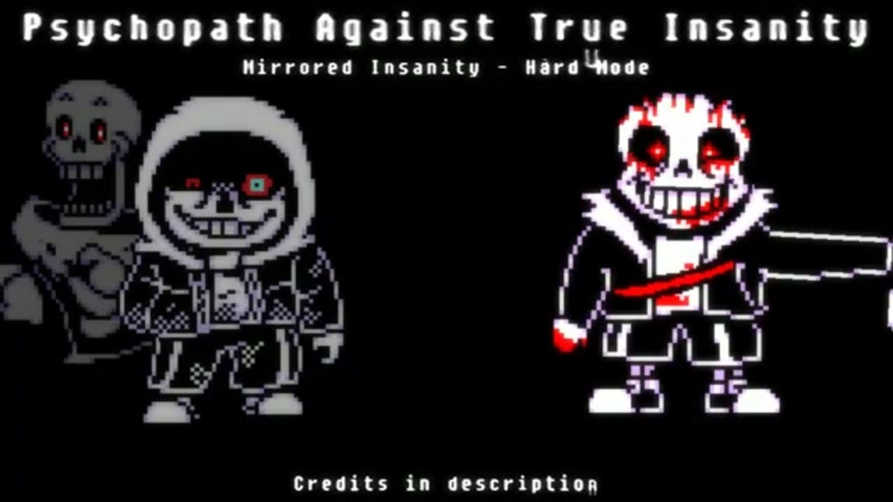 【Undertale】Mirrored Insanity Hard Mode - Psychopath Against True ...