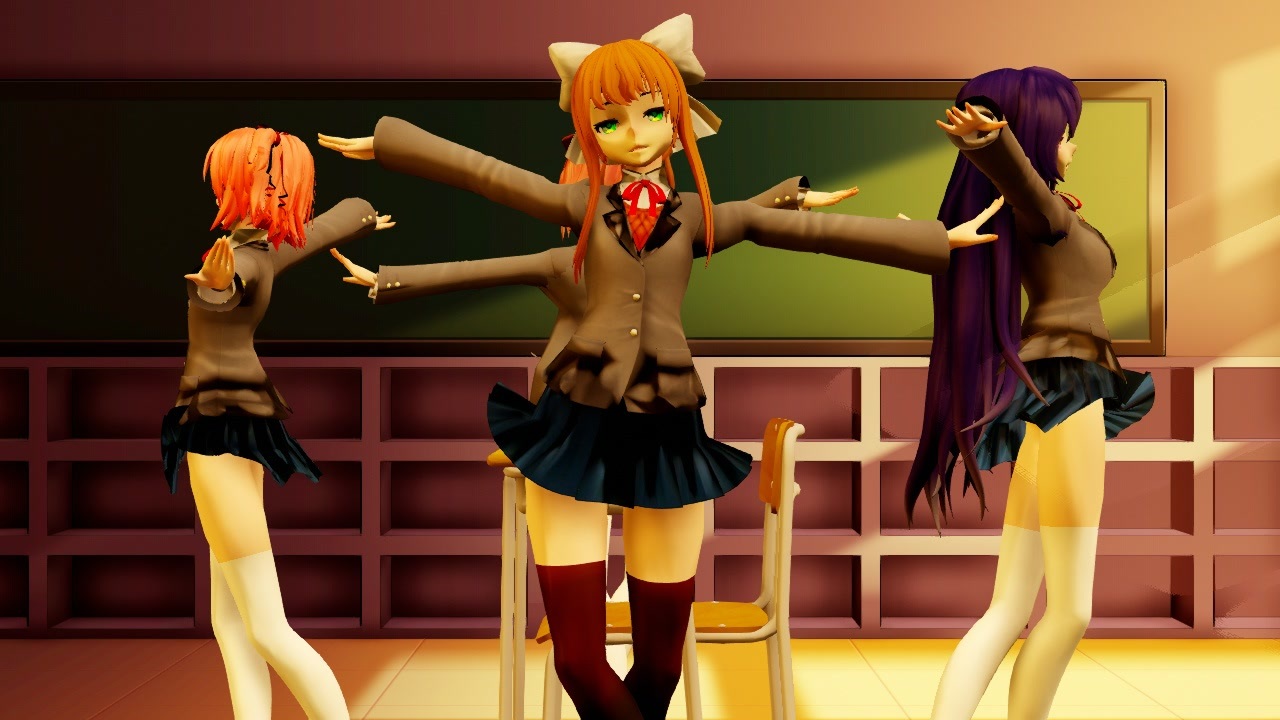 【MMD_DDLC】Mrs.Pumpkinの滑稽な夢 - ニコニコ動画