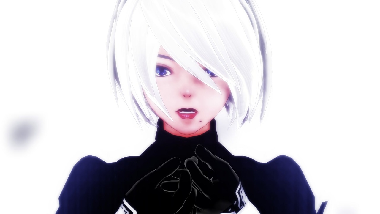 【MMDNieR】flos【2B】 - ニコニコ動画