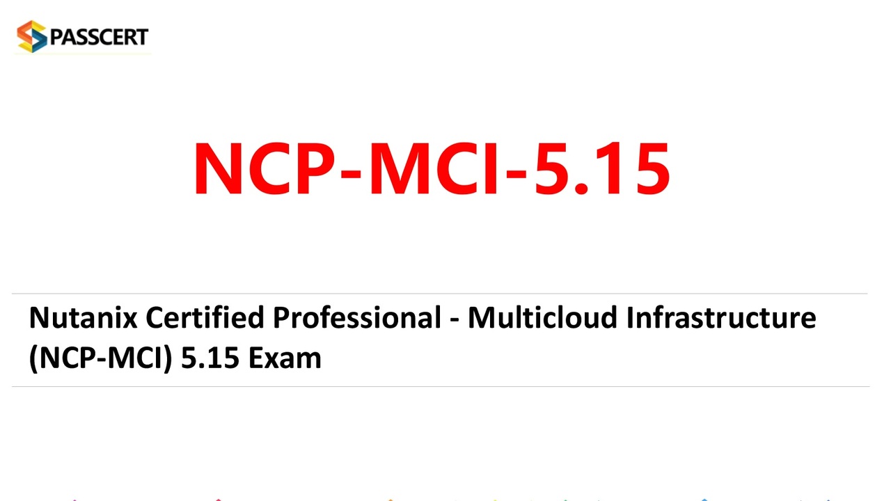 NCP-MCI-5.15 Study Guide - Nutanix Certified Professional - Multicloud ...