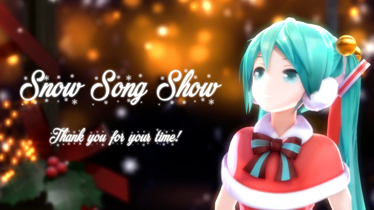 【MMD】 Snow Song Show 初音ミク YYB式 - ニコニコ動画