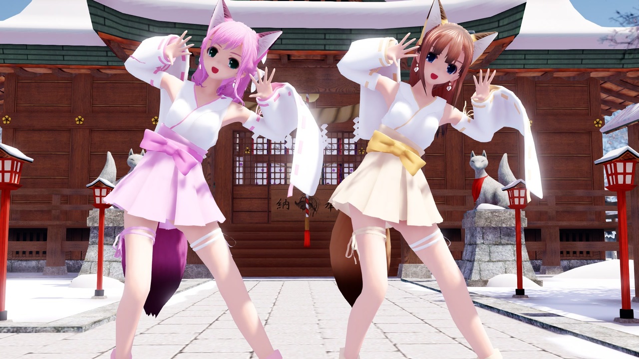 【MMD】らぶ式Coco・Sayaで『愛の詩』1080p - ニコニコ動画