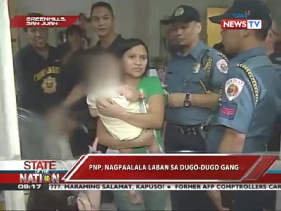 SONA - PNP raises alarm vs. dugo-dugo gangs 03/10/11 - ニコニコ動画