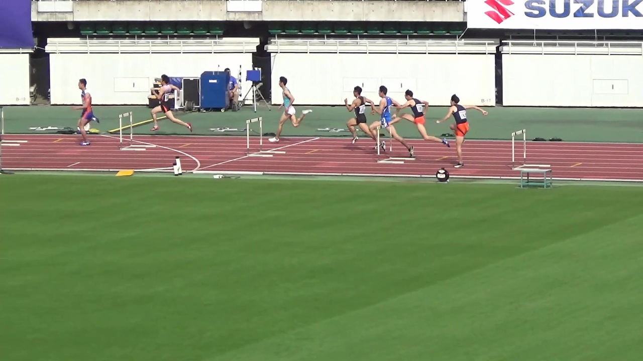 第35回 静岡国際陸上競技大会 男子400mH 3組 - ニコニコ動画