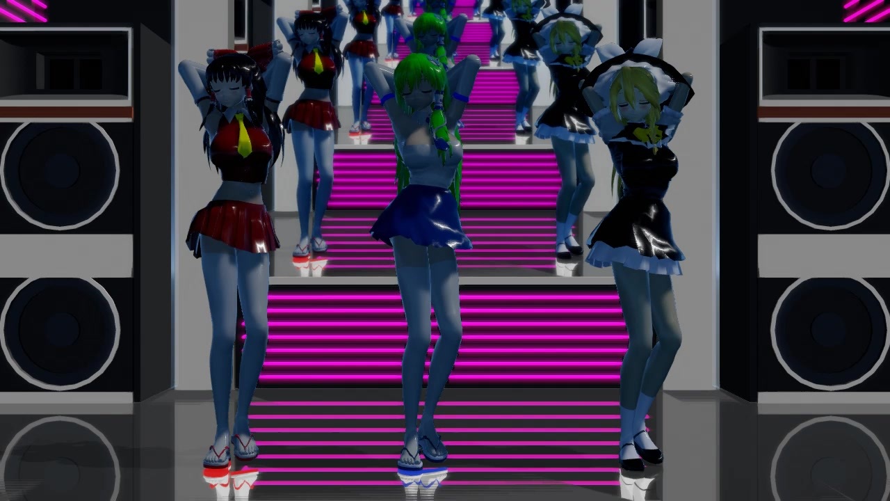 MMD Hip Sway Dance TIK TOK - ニコニコ動画