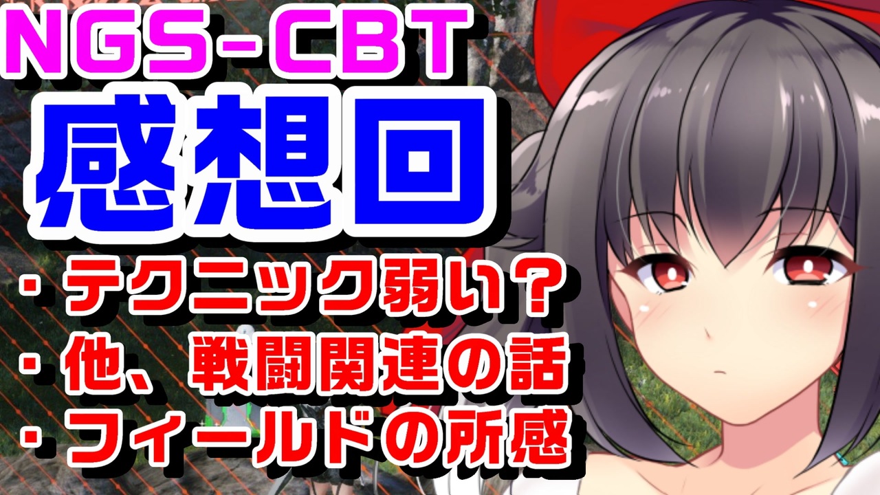 【PSO2NGS】今更NGS-CBTの感想を語るだけの動画【テクニック弱い？】 - ニコニコ動画