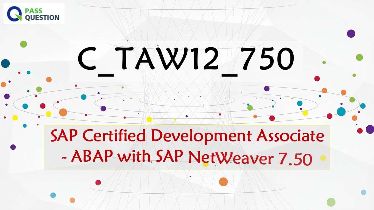 SAP NetWeaver 7.5 C_TAW12_750 Practice Test Questions - ニコニコ動画