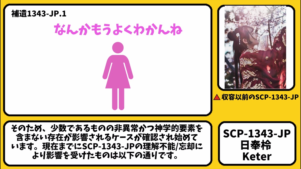 【ゆっくりSCP紹介】SCP-1343-JP【日奉柃】 - ニコニコ動画