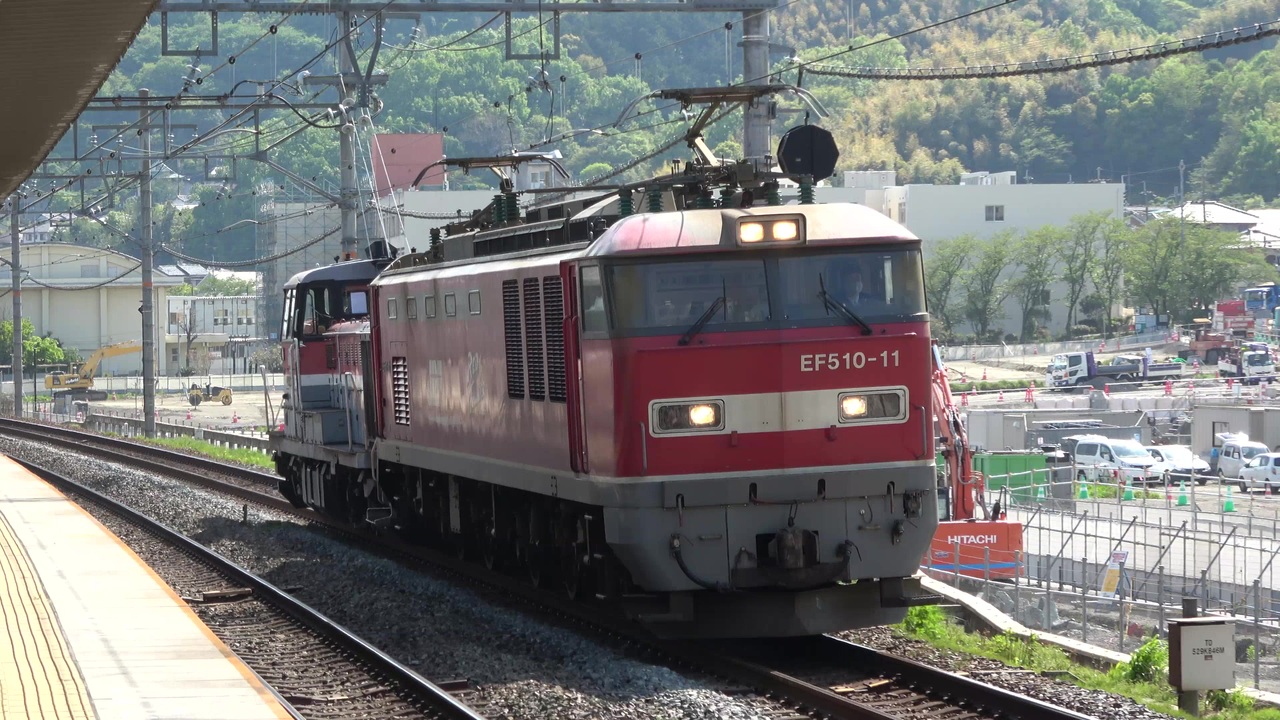 【DE10 1560】配6551レ@島本(20210420)【次位無動】 - ニコニコ動画