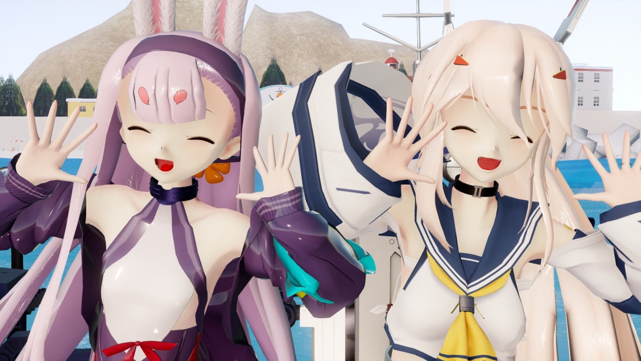 【mmdアズールレーン】綾波と島風に「waa」を踊ってもらいました【らぶ式】 ニコニコ動画