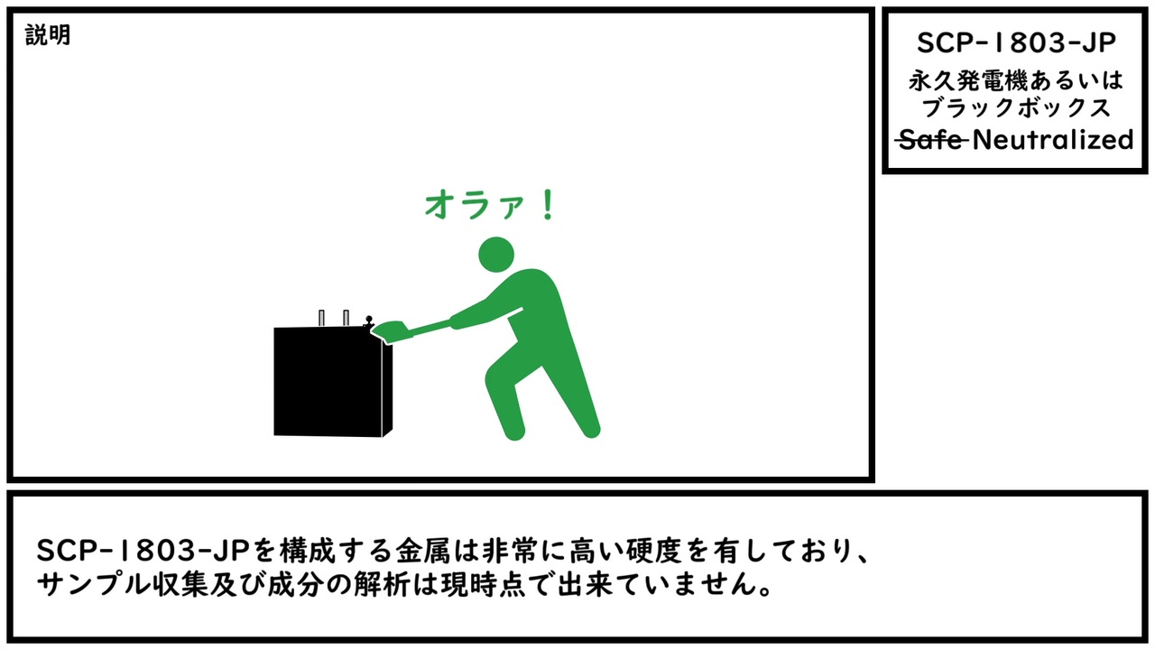 【ゆっくり紹介】SCP-1803-JP【永久発電機あるいはブラックボックス】 - ニコニコ動画
