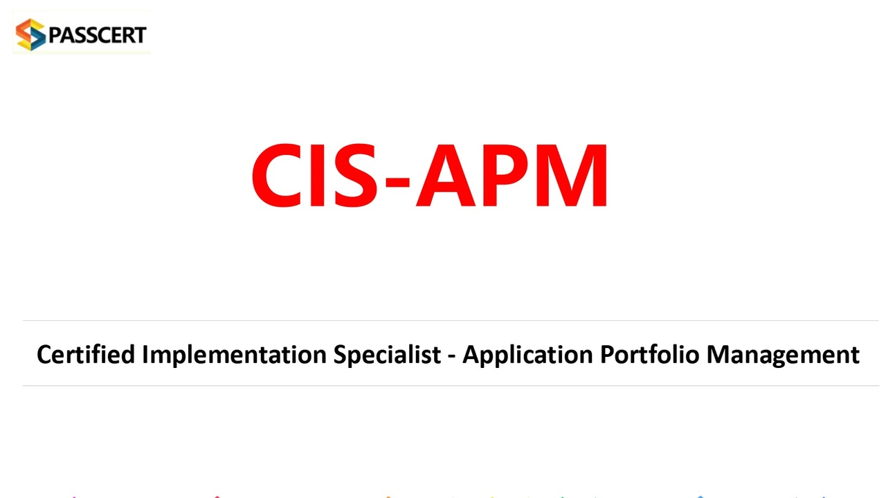 ServiceNow CIS-Application Portfolio Management CIS-APM Training Guide ...