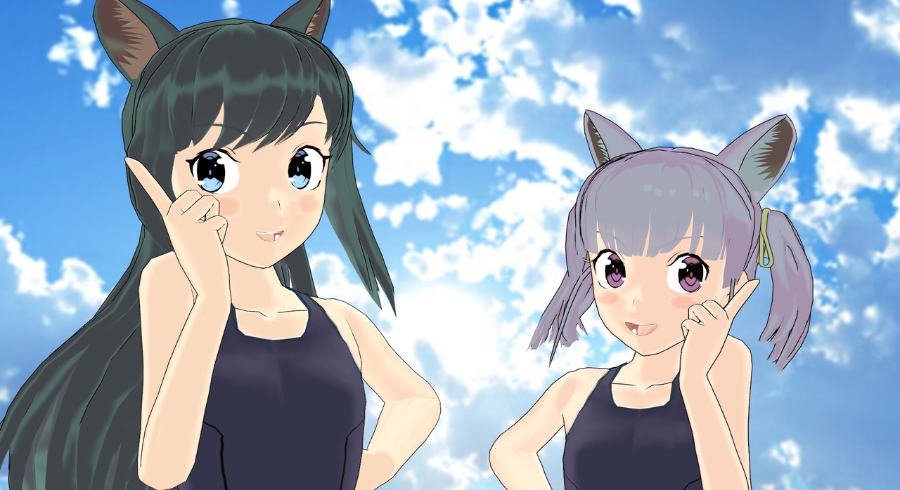 【rim式水着祭り】スク水朝潮・大潮が魅せる「うまぴょい伝説」【MMD艦これ】【イベント開催告知】 - ニコニコ動画