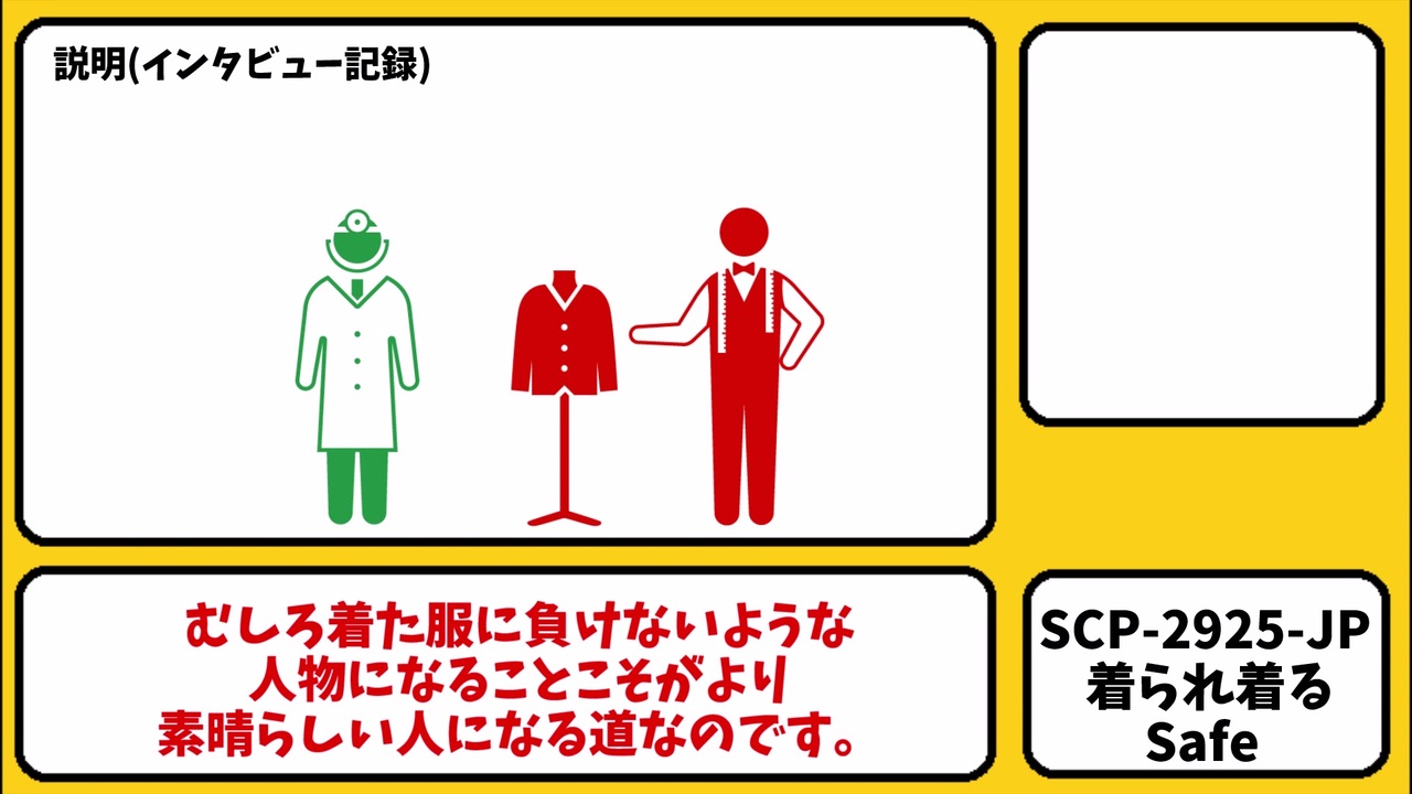 【ゆっくりSCP紹介】SCP-2925-JP【着られ着る】 - ニコニコ動画