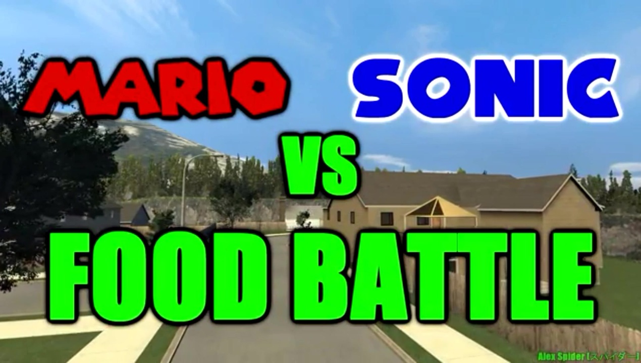 Mario VS Sonic: Food Battle - ニコニコ動画