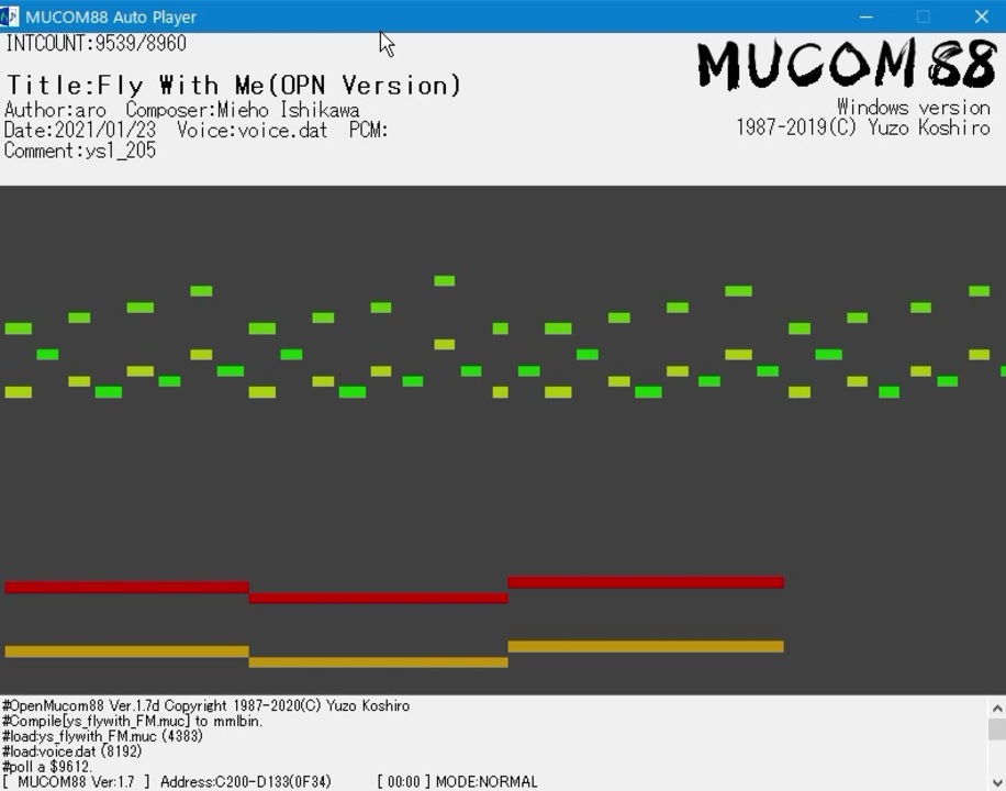 【MUCOM88】イース/Fly With Me(PSG版スタッフロールBGM・FM音源バージョン)【OPN】 - ニコニコ動画