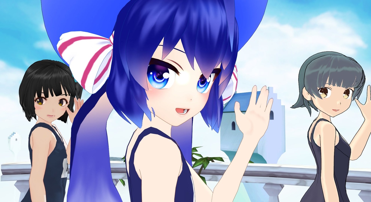 【rim式水着祭り】スク水音街ウナ・みぅちゃん・霰が魅せる「海を泳ぐ月」【音街ウナ動画投稿祭】【MMD艦これ】 - ニコニコ動画