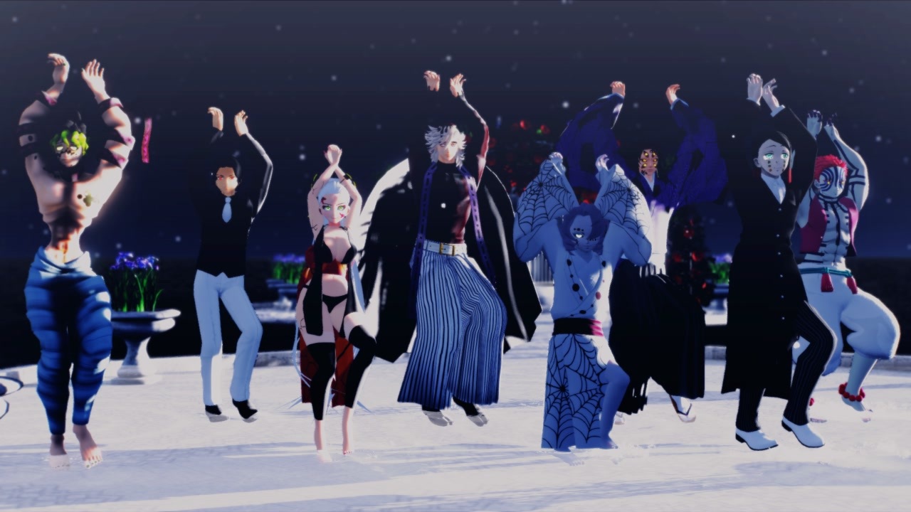 【鬼滅のmmd】武富士ダンス 十二鬼月 With 鬼舞辻無惨 Ver ニコニコ動画